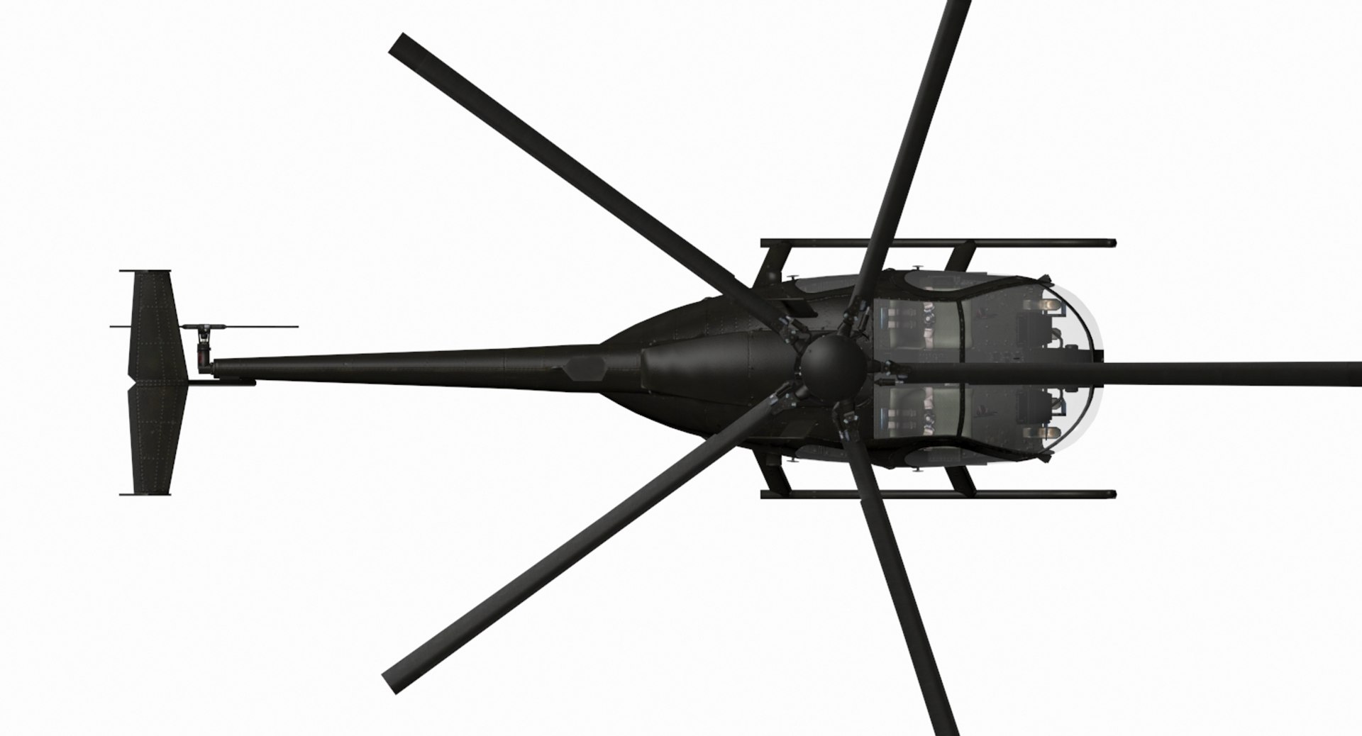3d Mh-6 Little Bird Model