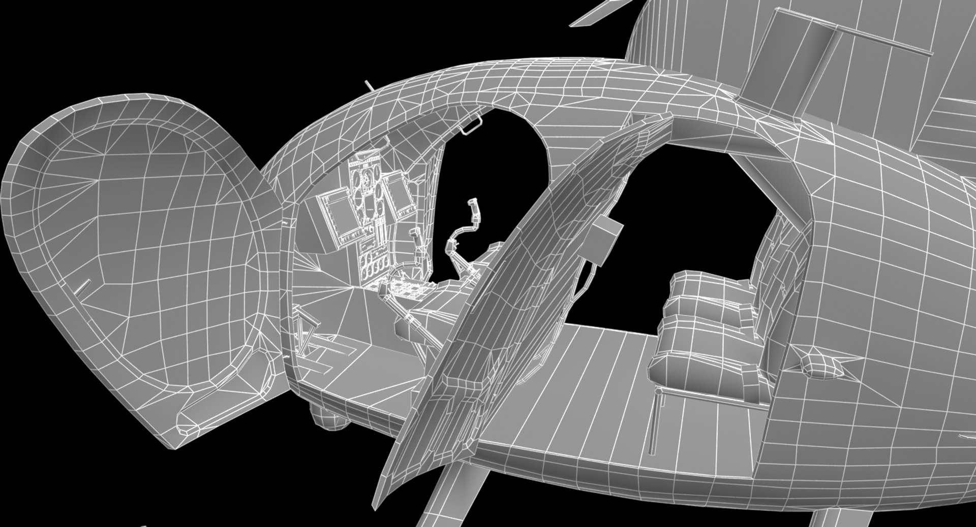 3d Mh-6 Little Bird Model