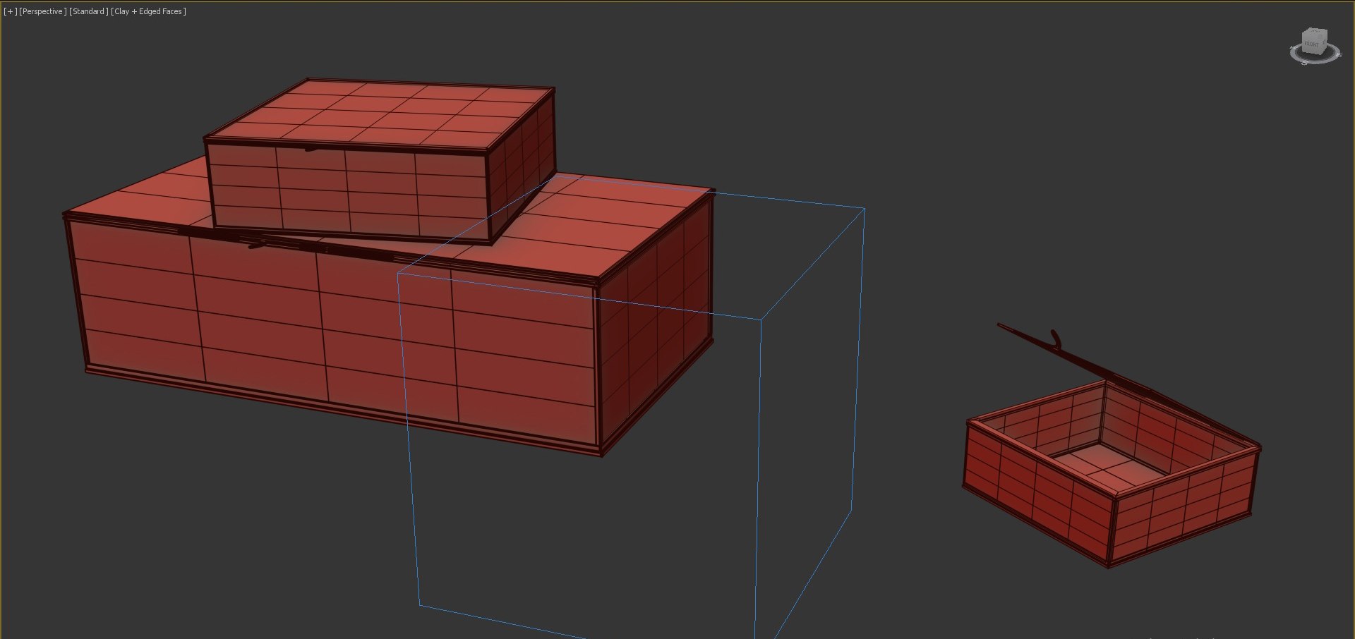 Set Boxes Glass 3 3D Model - TurboSquid 1395535