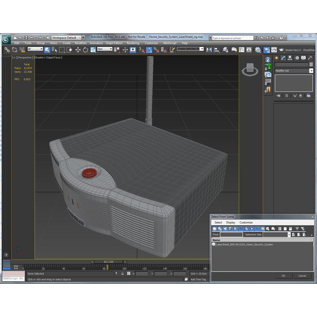 security lasershield 3d model