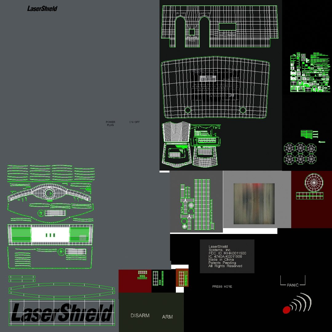 security lasershield 3d model