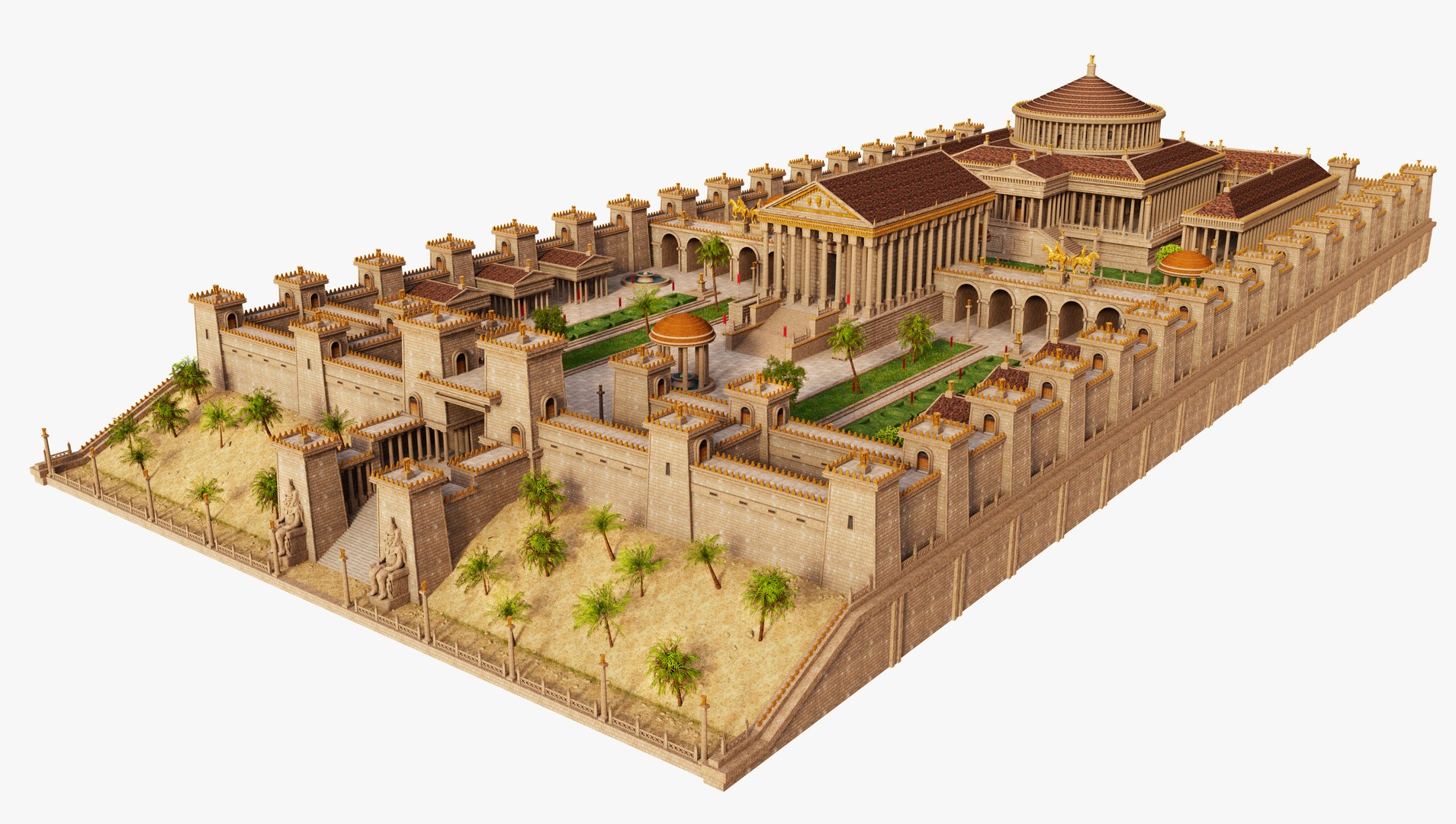 3D Library Of Alexandria Model Model - TurboSquid 2468262