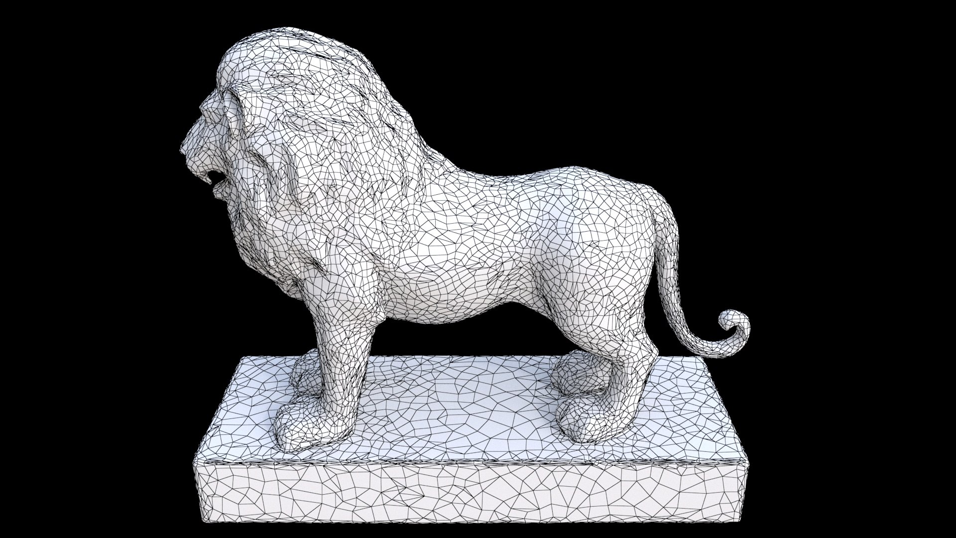3D Lion Sculpture 4 Model - TurboSquid 2331544