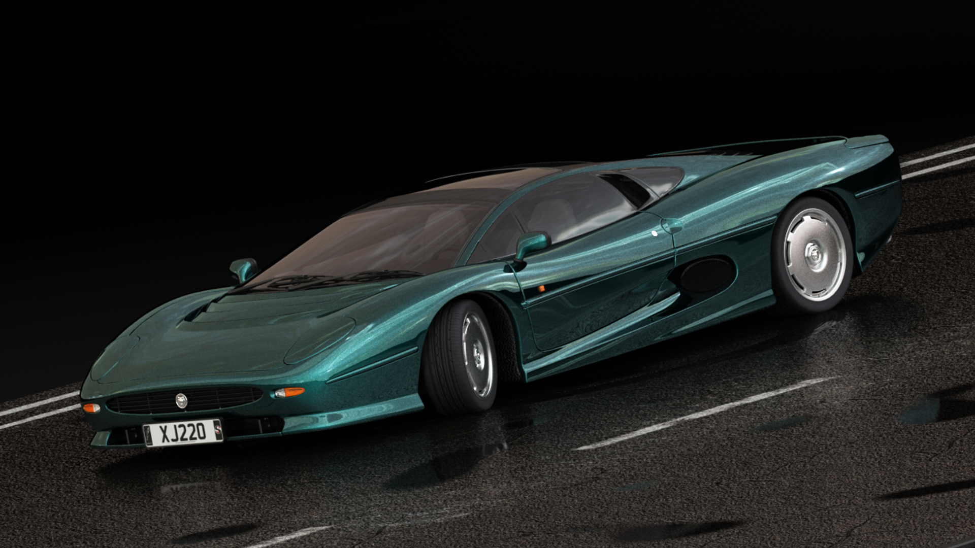 3d Xj220 1992 Interior Model
