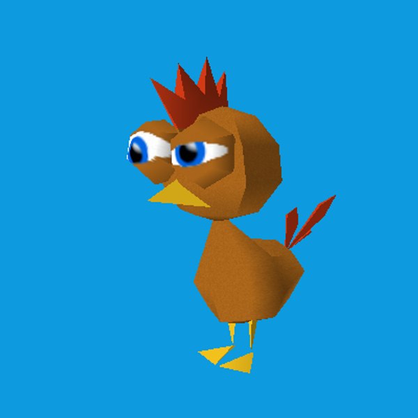 modelo 3d Pollo de dibujos animados - TurboSquid 444284
