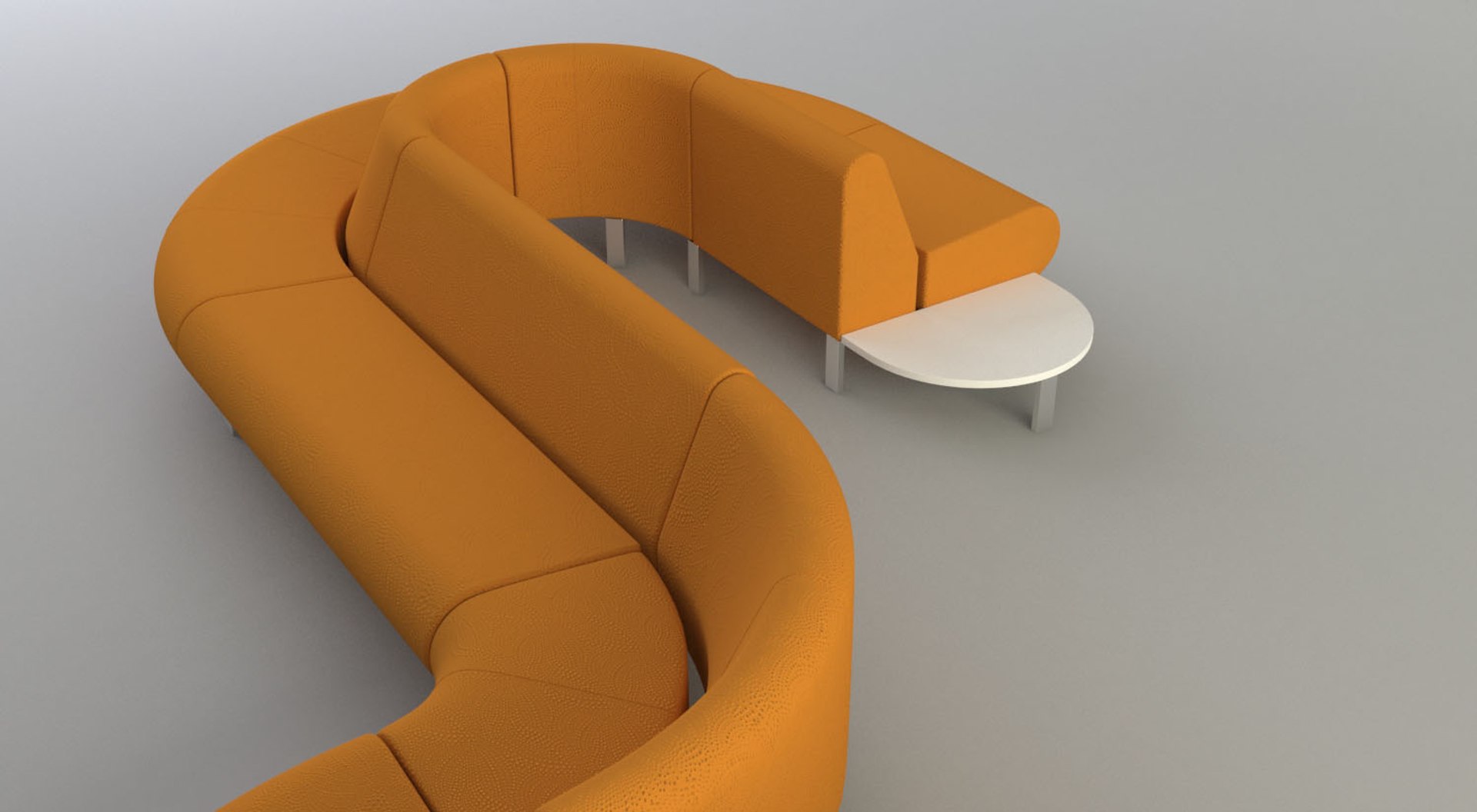 3d model modular lounge seating sofas