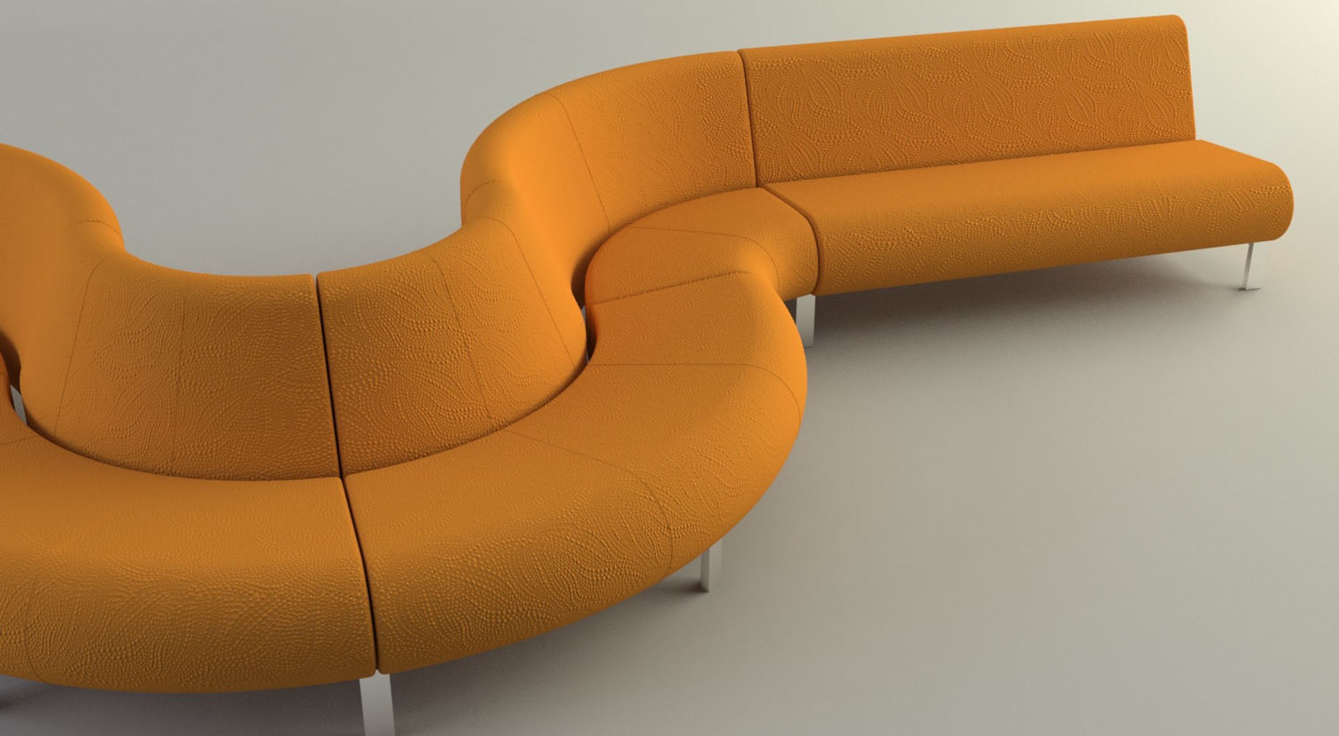 3d model modular lounge seating sofas