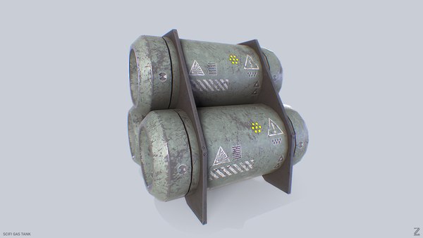 공상 과학 가스 탱크 3D 모델 - TurboSquid 2220073