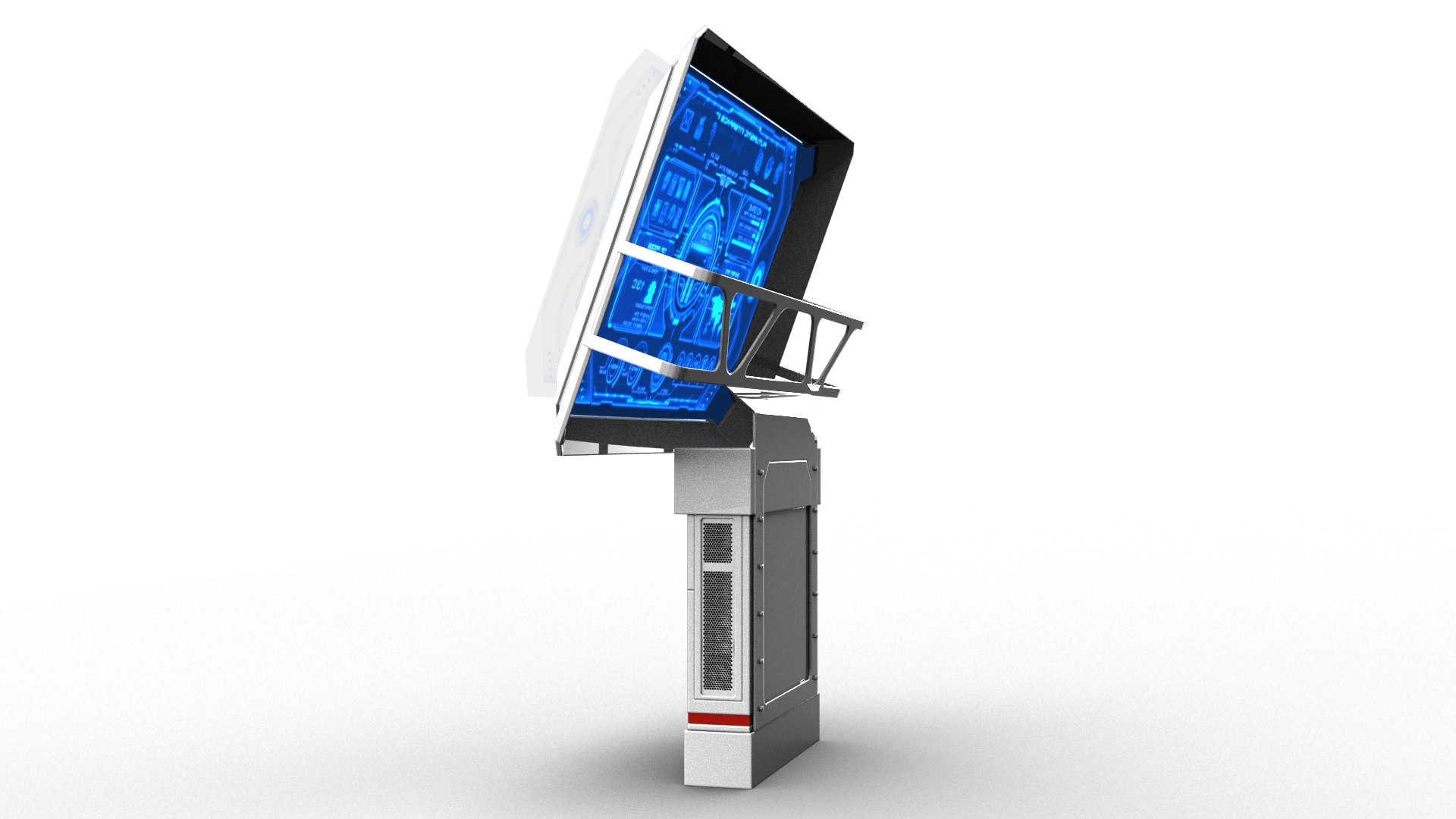 Sci-fi Monitor Real 3D Model - TurboSquid 1436409
