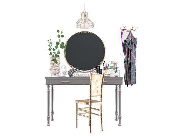 Free Collection 3D Makeup-Table Models | TurboSquid