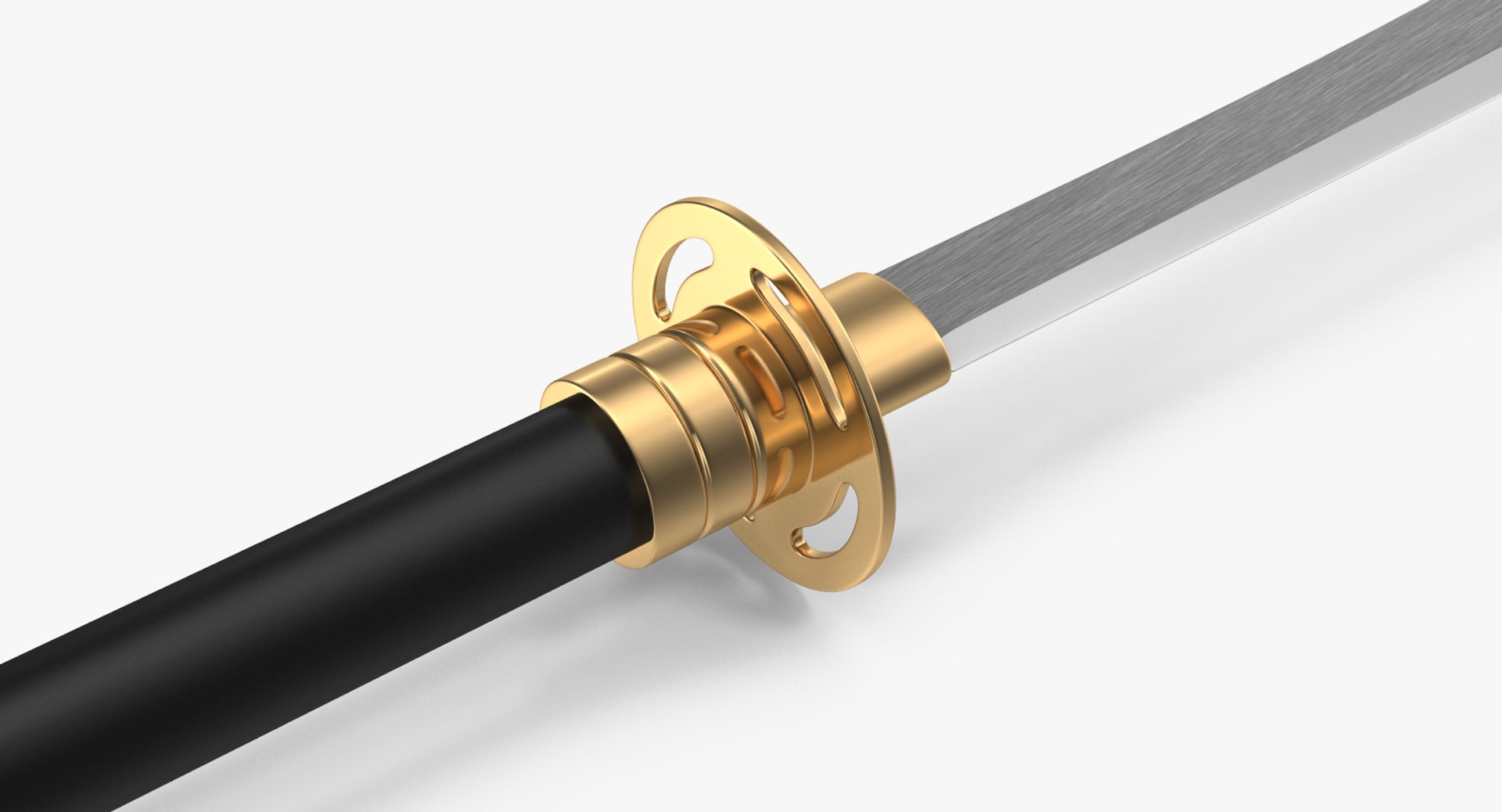 3d model naginata japanese pole weapon