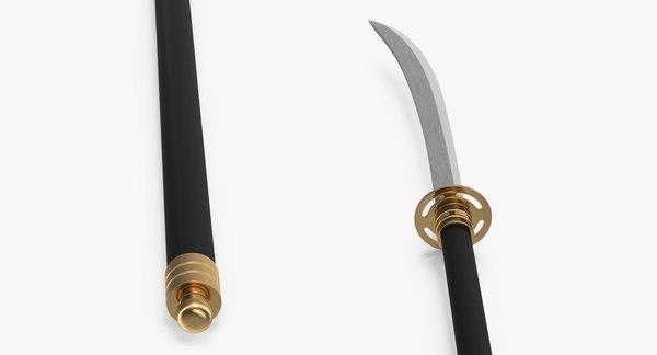 3d model naginata japanese pole weapon