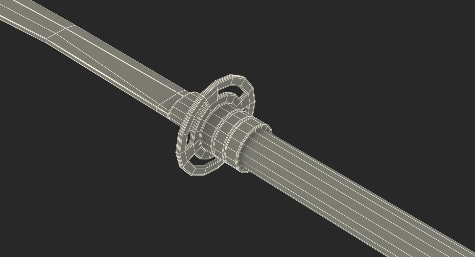 3d Model Naginata Japanese Pole Weapon