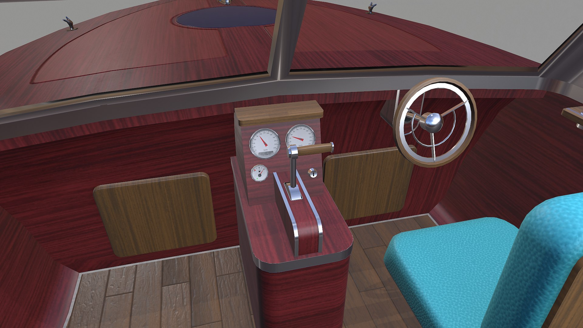 3D Old Vintage Speedboat Low-poly PBR Model - TurboSquid 2375742