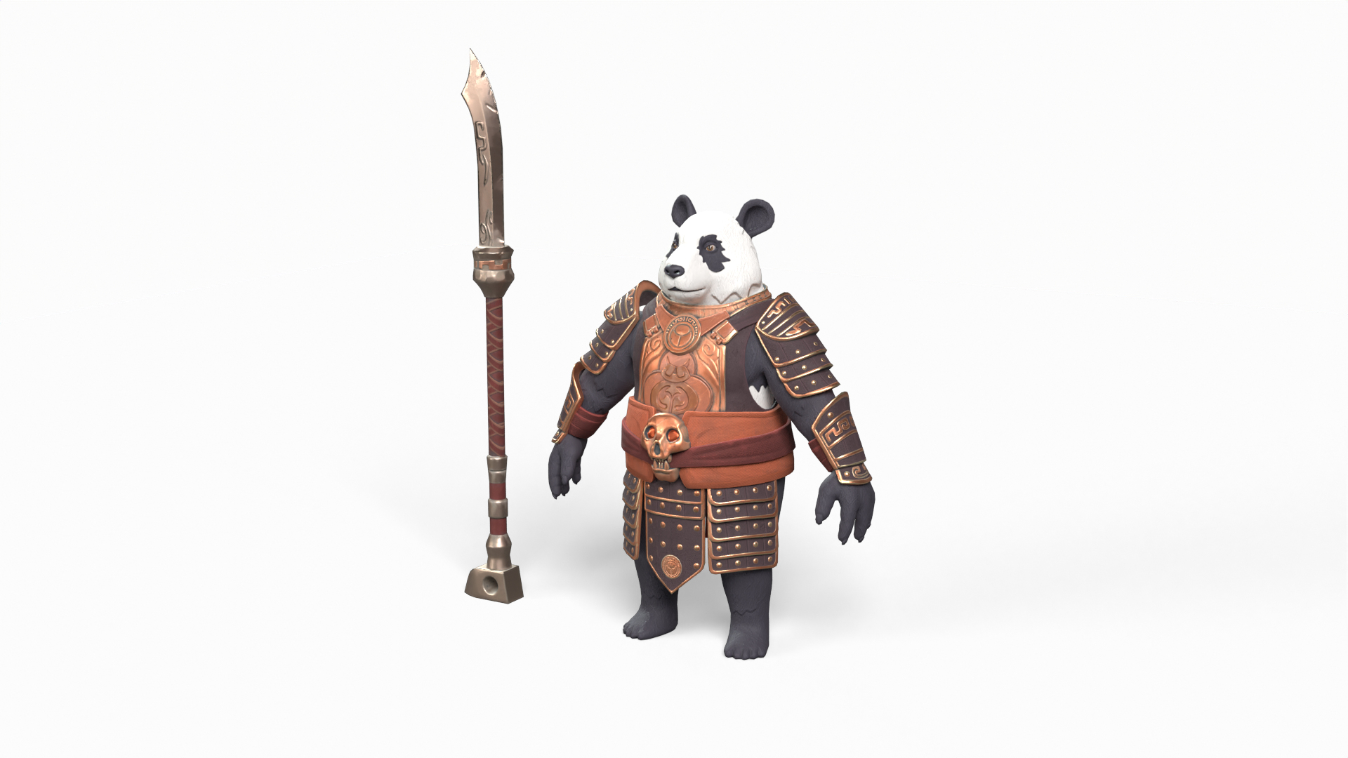 Panda Warrior Model - TurboSquid 2349350
