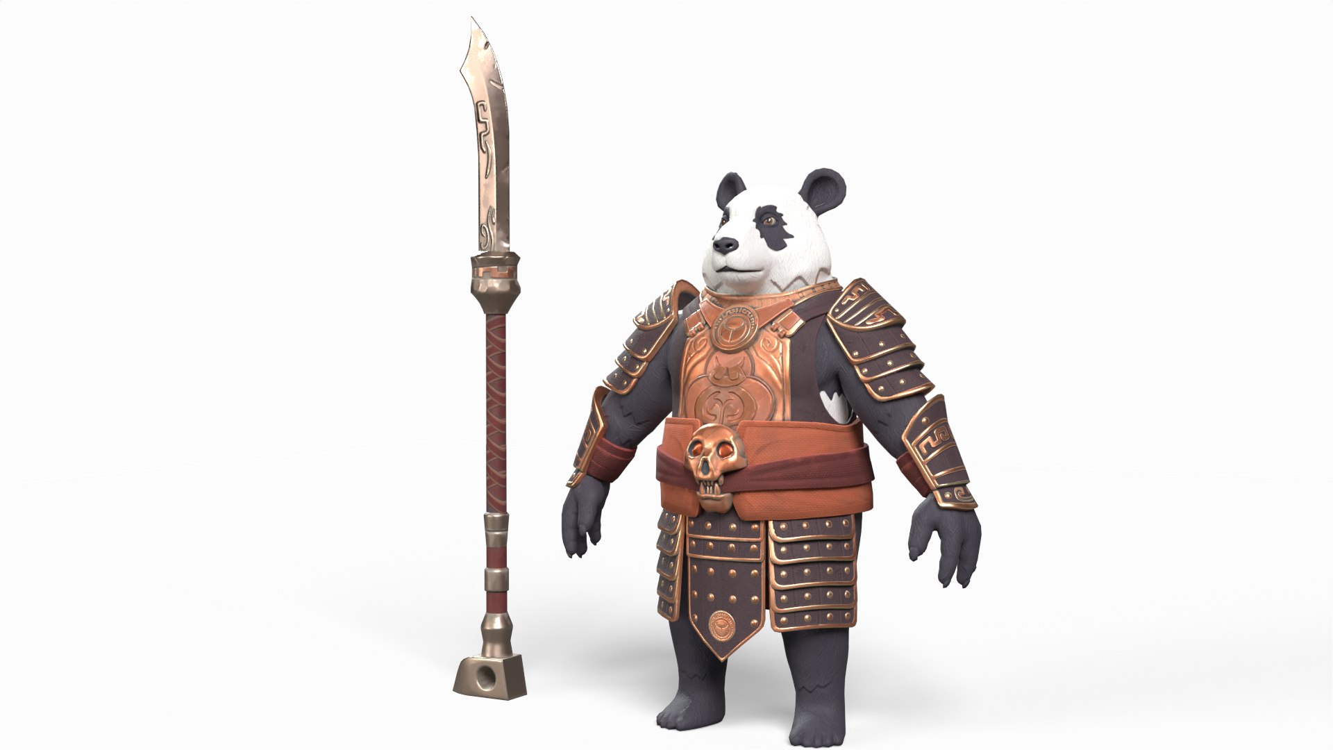 Panda Warrior Model - TurboSquid 2349350