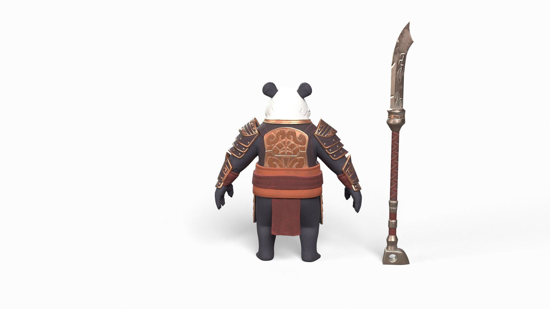 Panda Warrior Model - TurboSquid 2349350