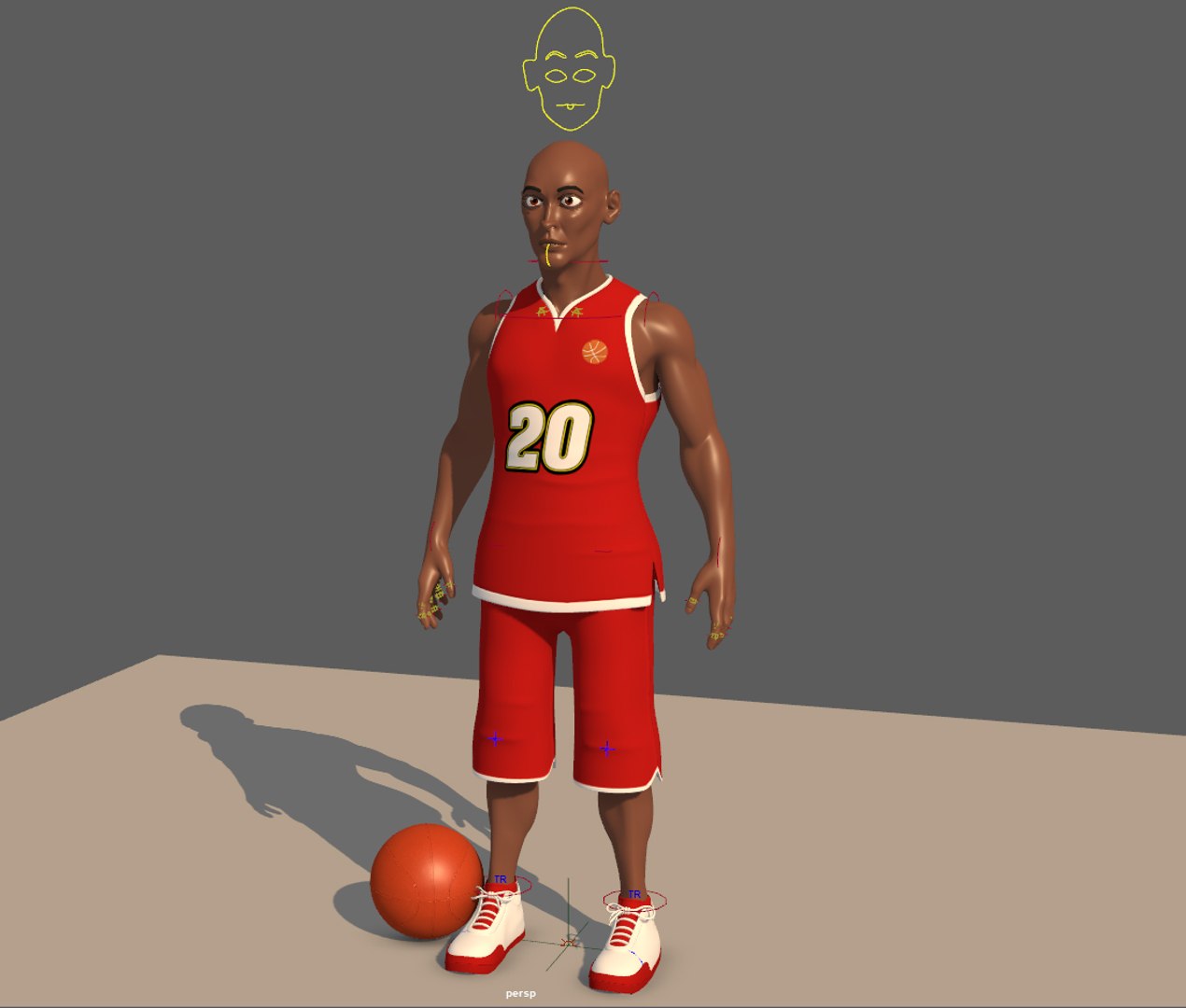 3D cartoon basketball player - TurboSquid 1405695