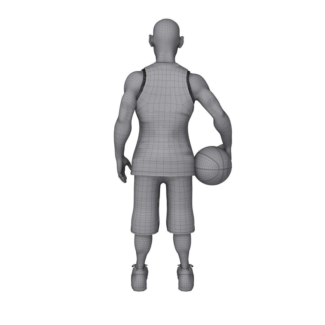 3D cartoon basketball player - TurboSquid 1405695