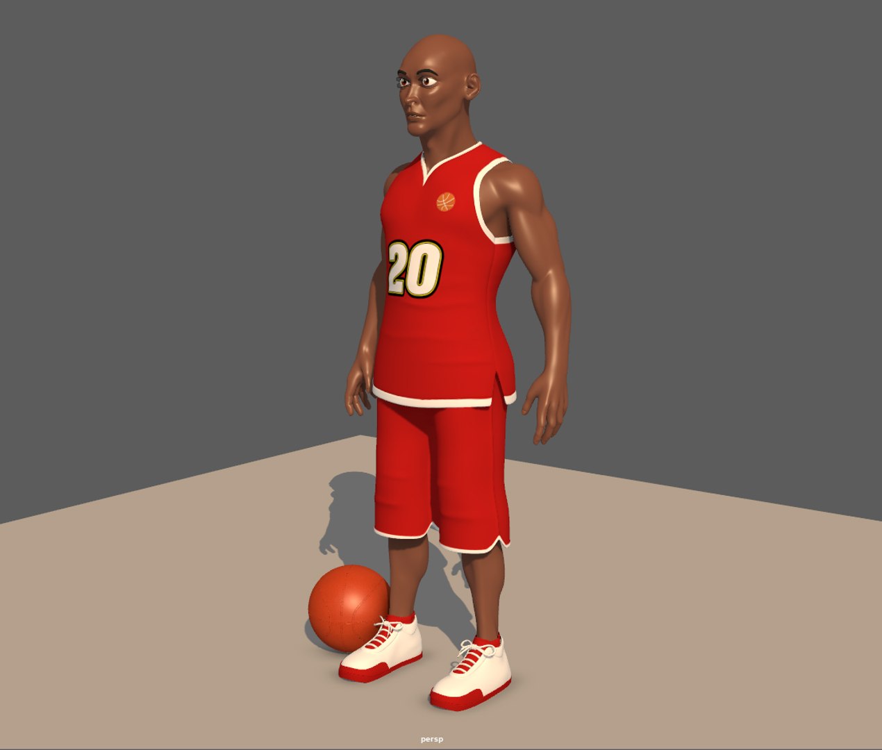 3D cartoon basketball player - TurboSquid 1405695