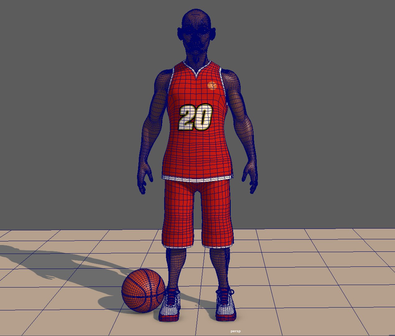 3D cartoon basketball player - TurboSquid 1405695