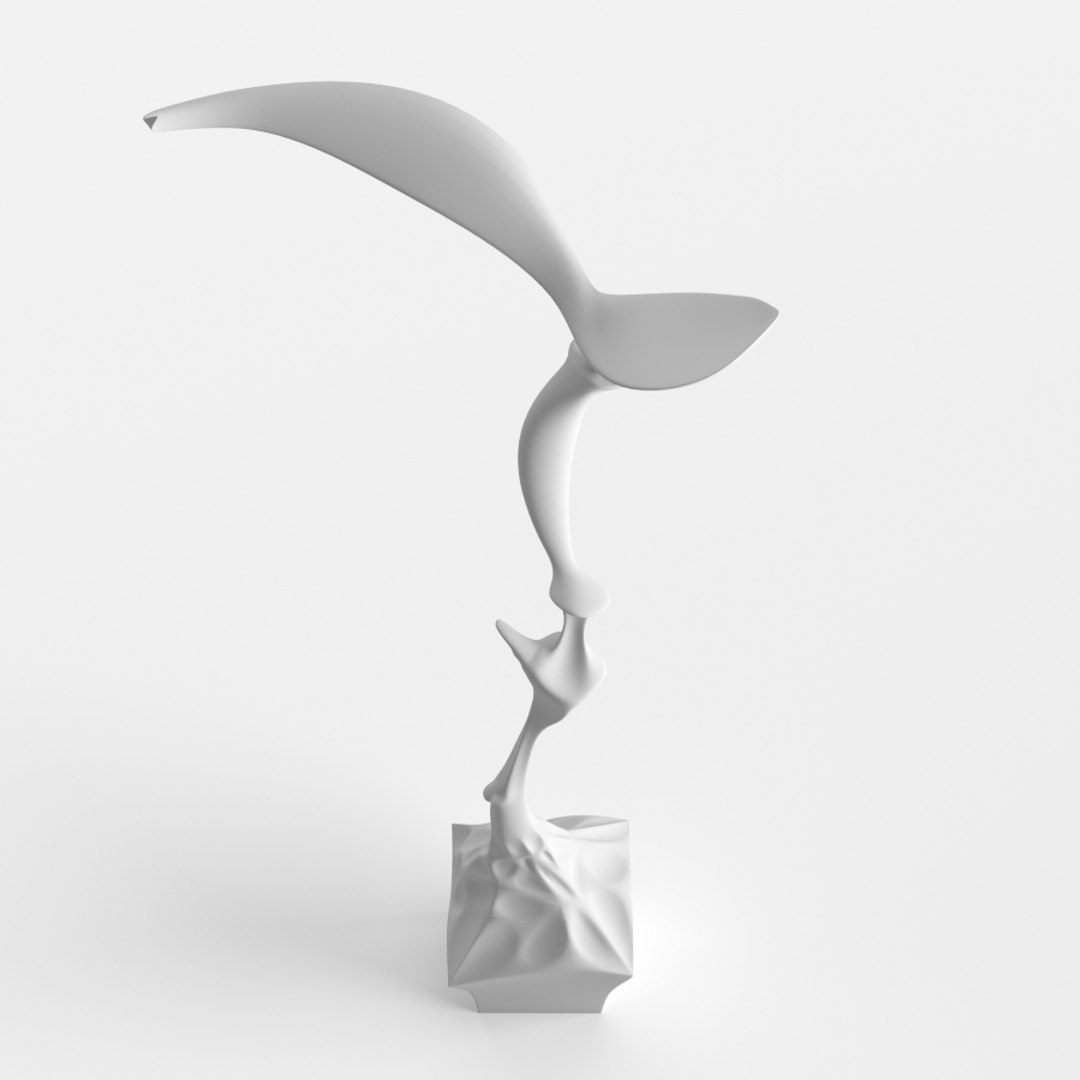 Abstract Art Bronze 3D Model - TurboSquid 1525959