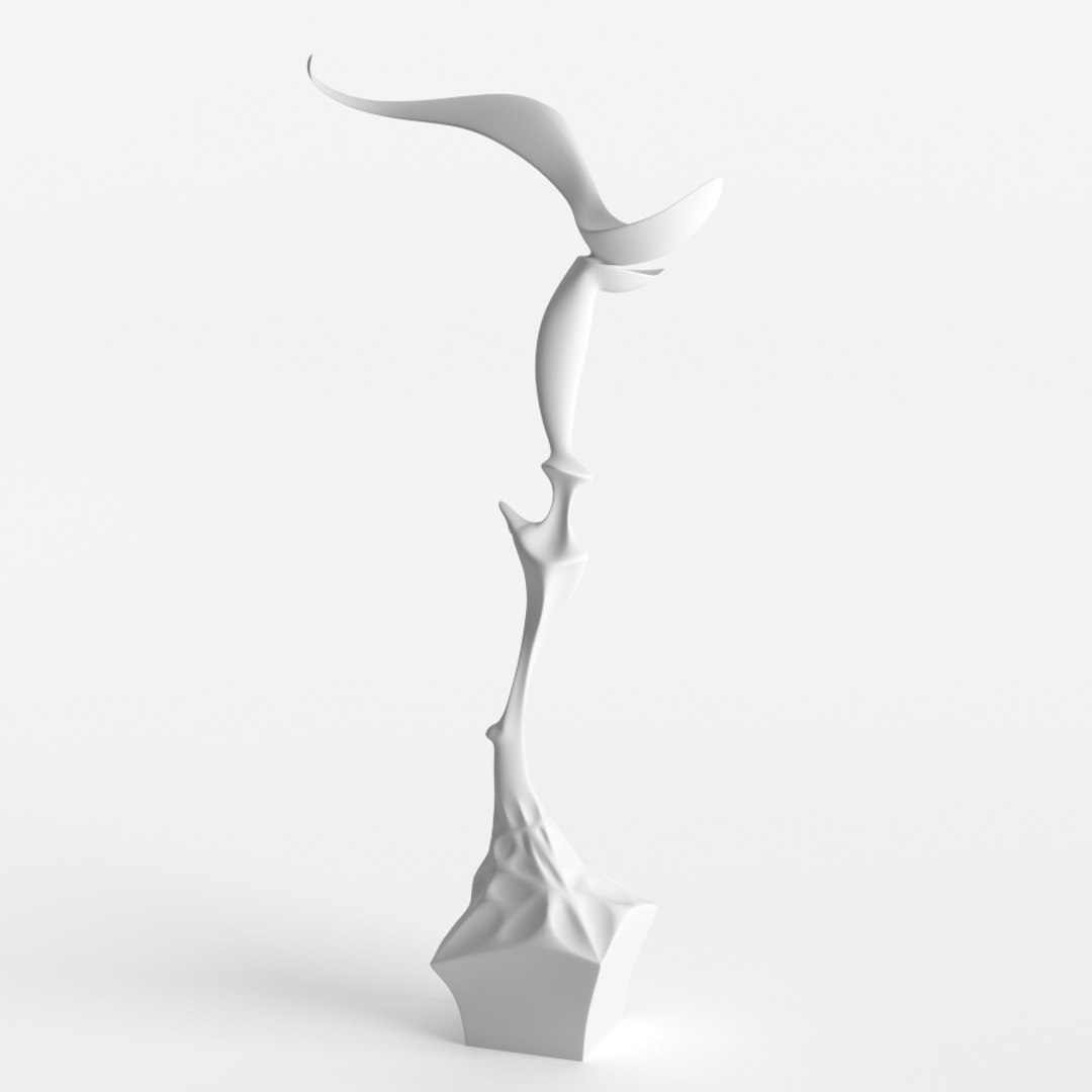 Abstract Art Bronze 3D Model - TurboSquid 1525959
