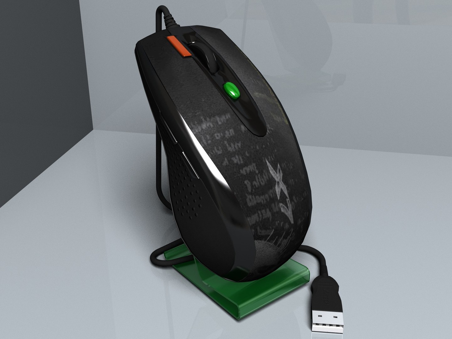Laser Mouse A4tech X7f5 3d Model