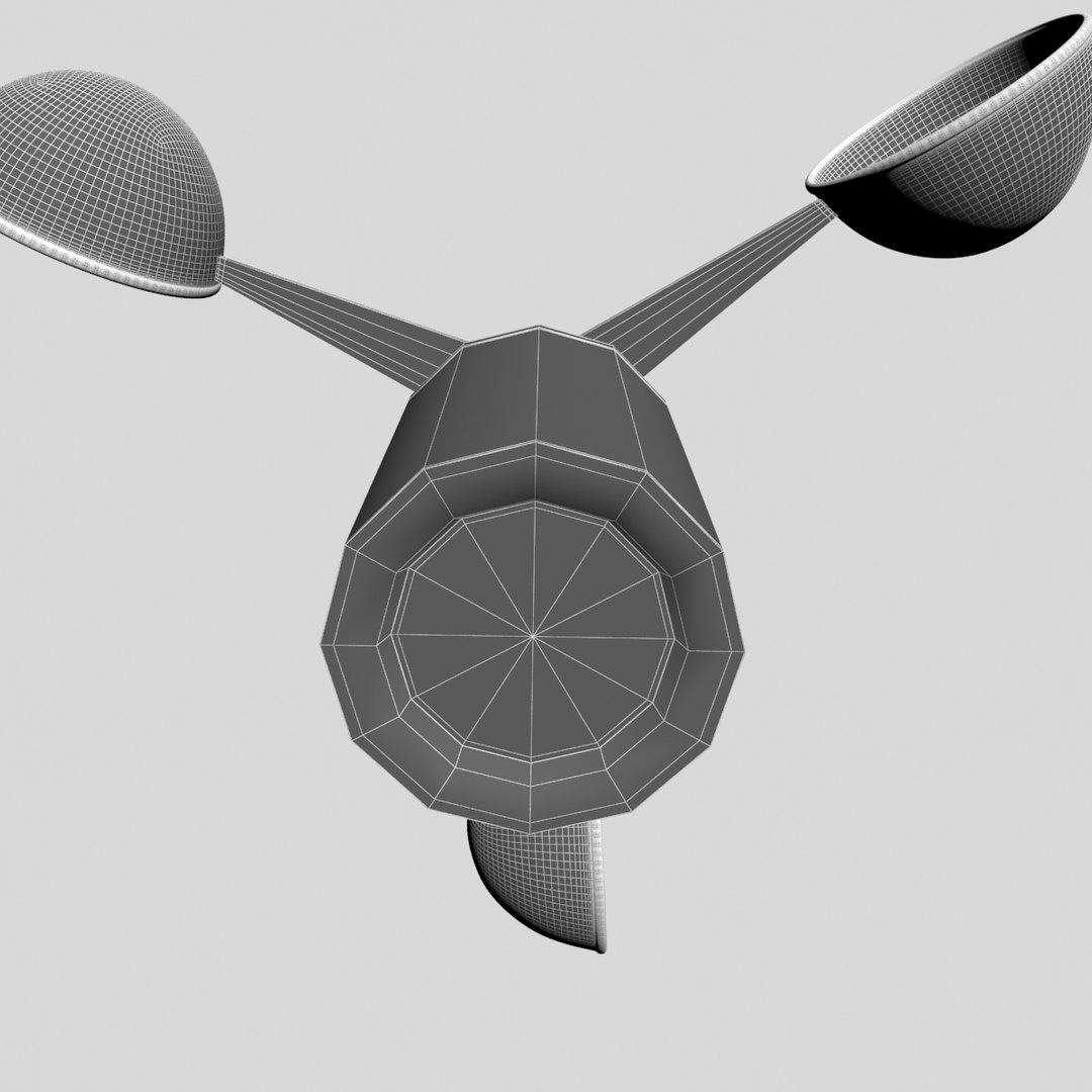 Wind Speed Sensor Anemometer 3D Model - TurboSquid 1239367