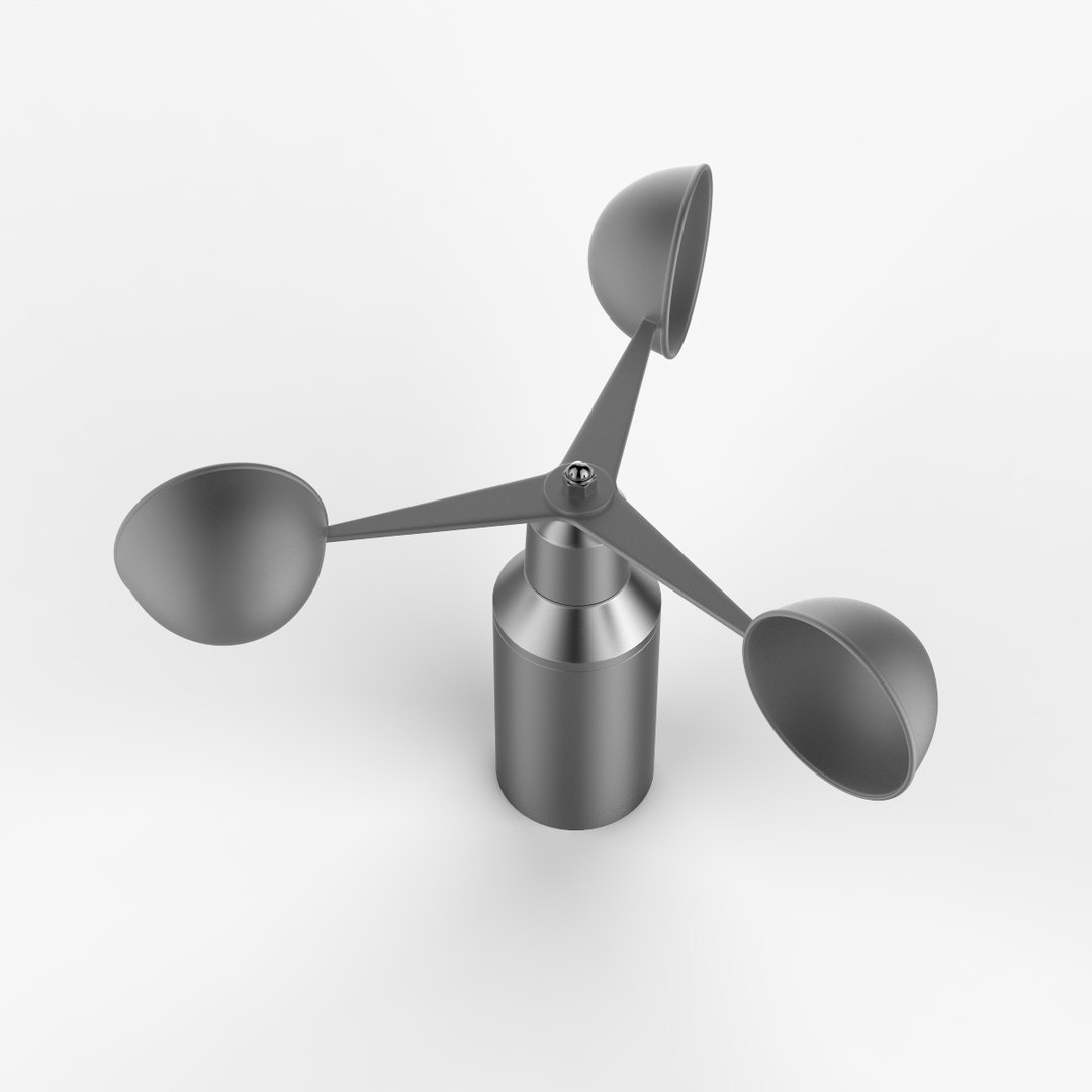 Wind Speed Sensor Anemometer 3D Model - TurboSquid 1239367