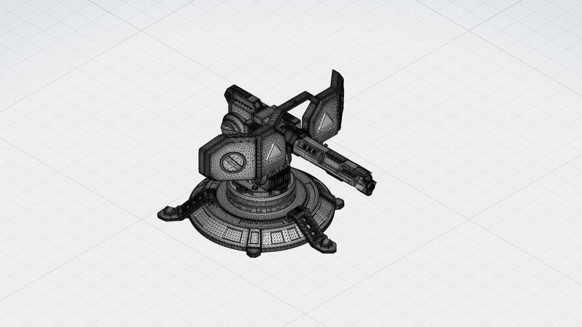 3D robot turret - TurboSquid 1671376