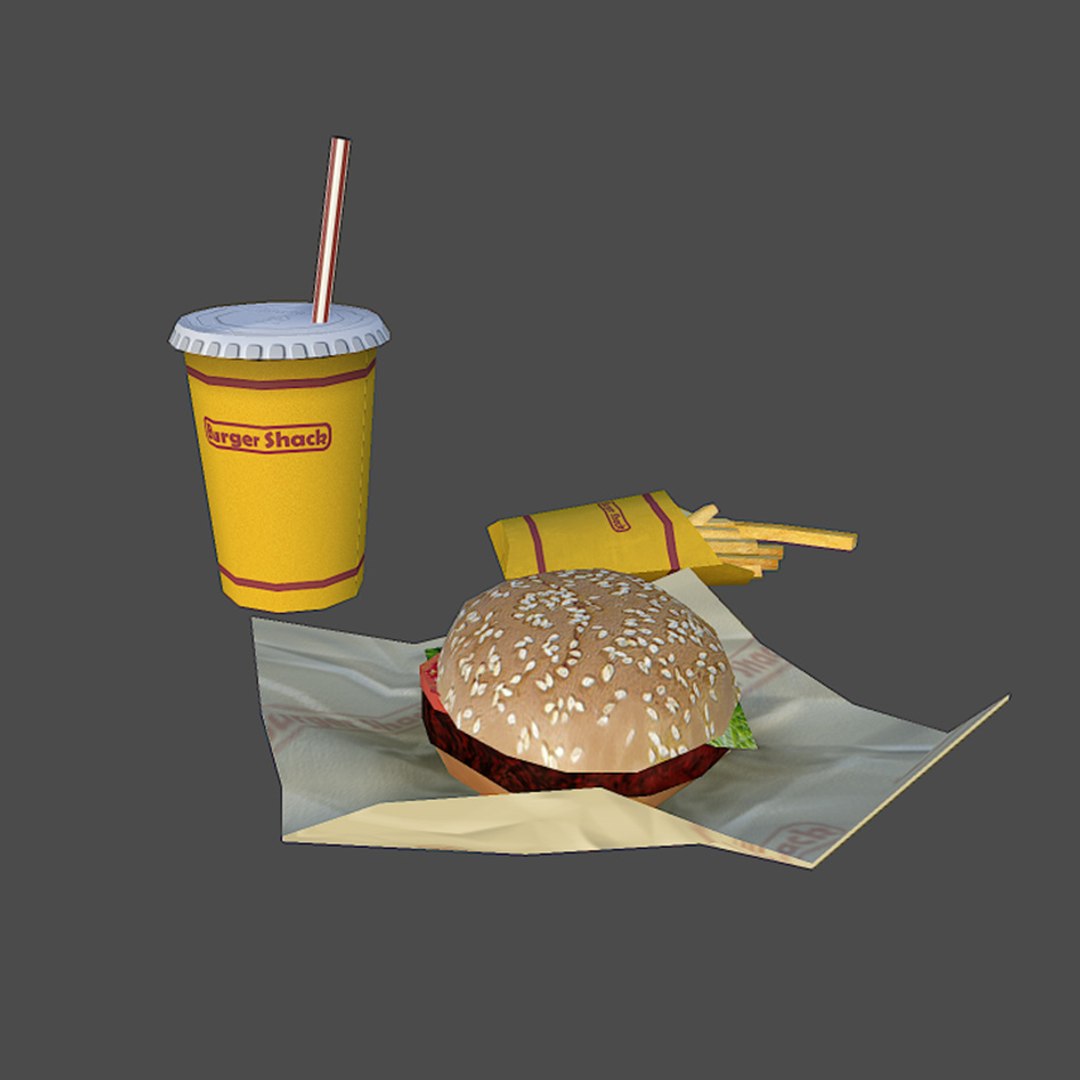 3d Fast Food
