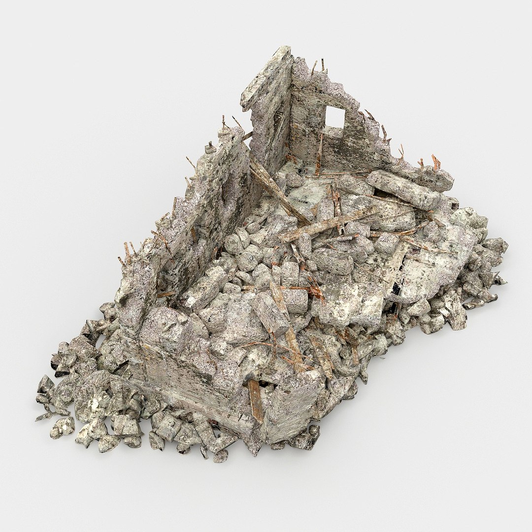 3d Model Ruins Building