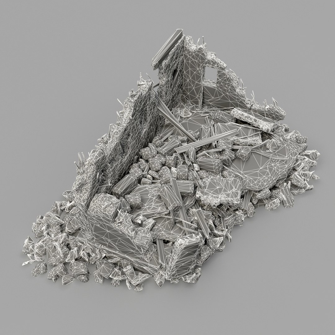 3d Model Ruins Building