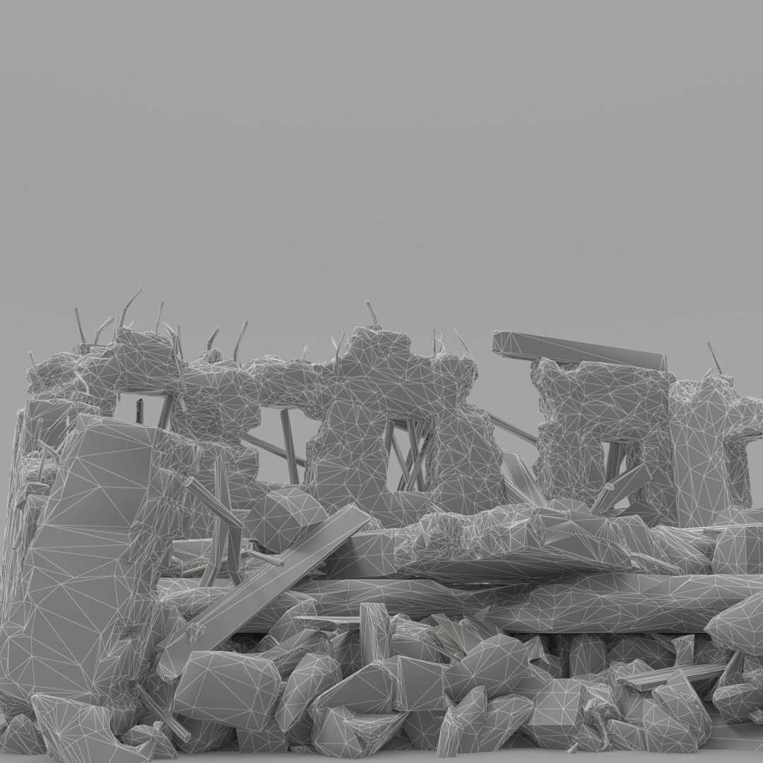 3d Model Ruins Building