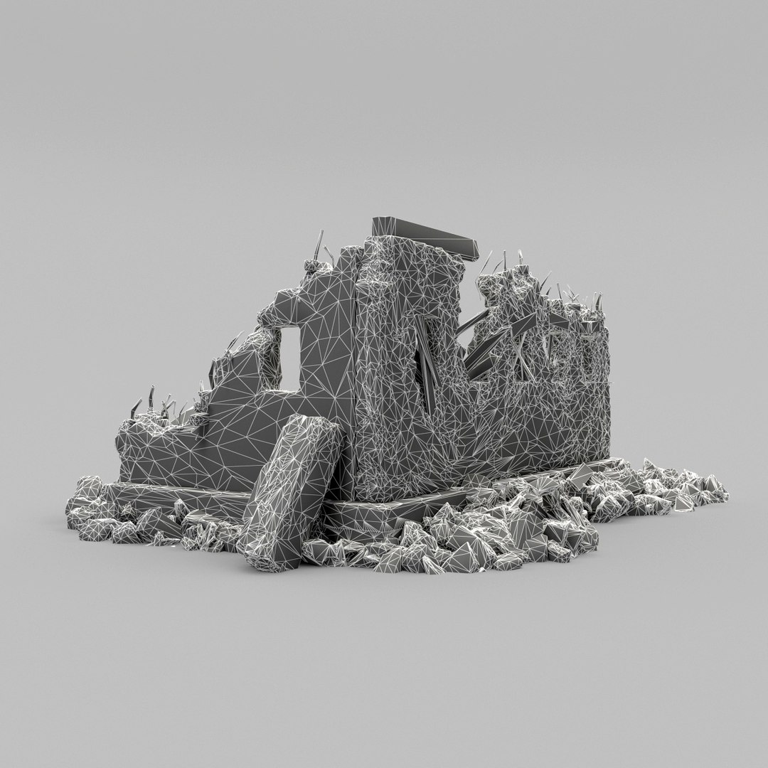 3d Model Ruins Building