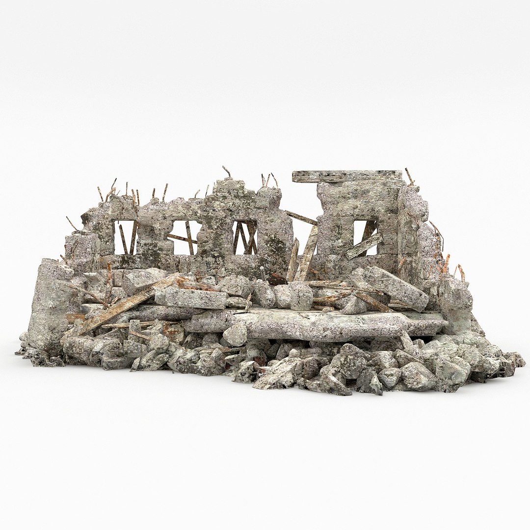 3d Model Ruins Building