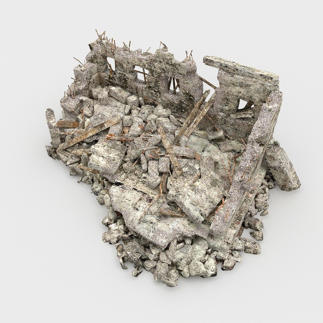 3d Model Ruins Building