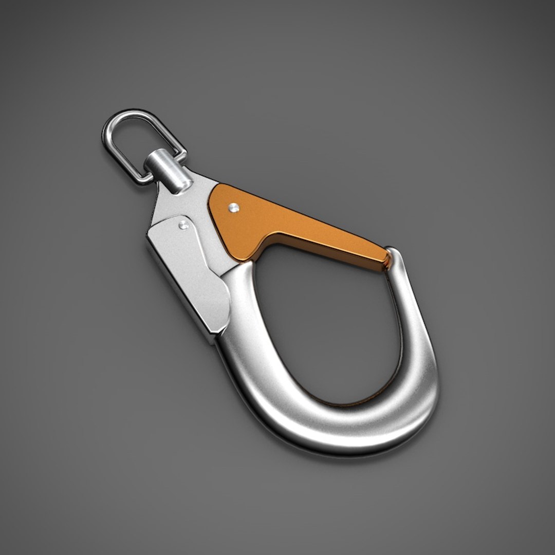 3d Carabiner Hook Model