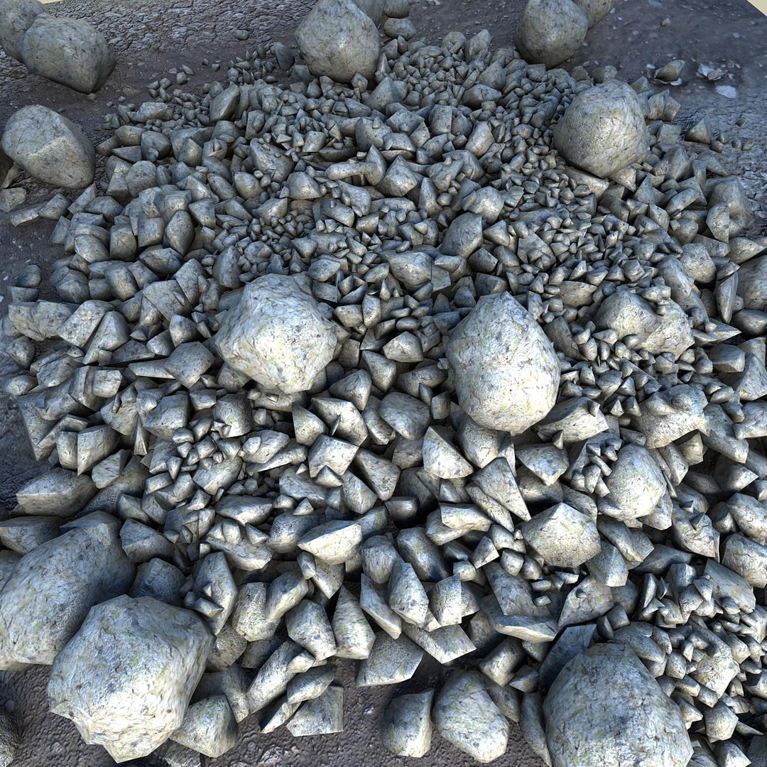 3d Model Rocks Debris 1