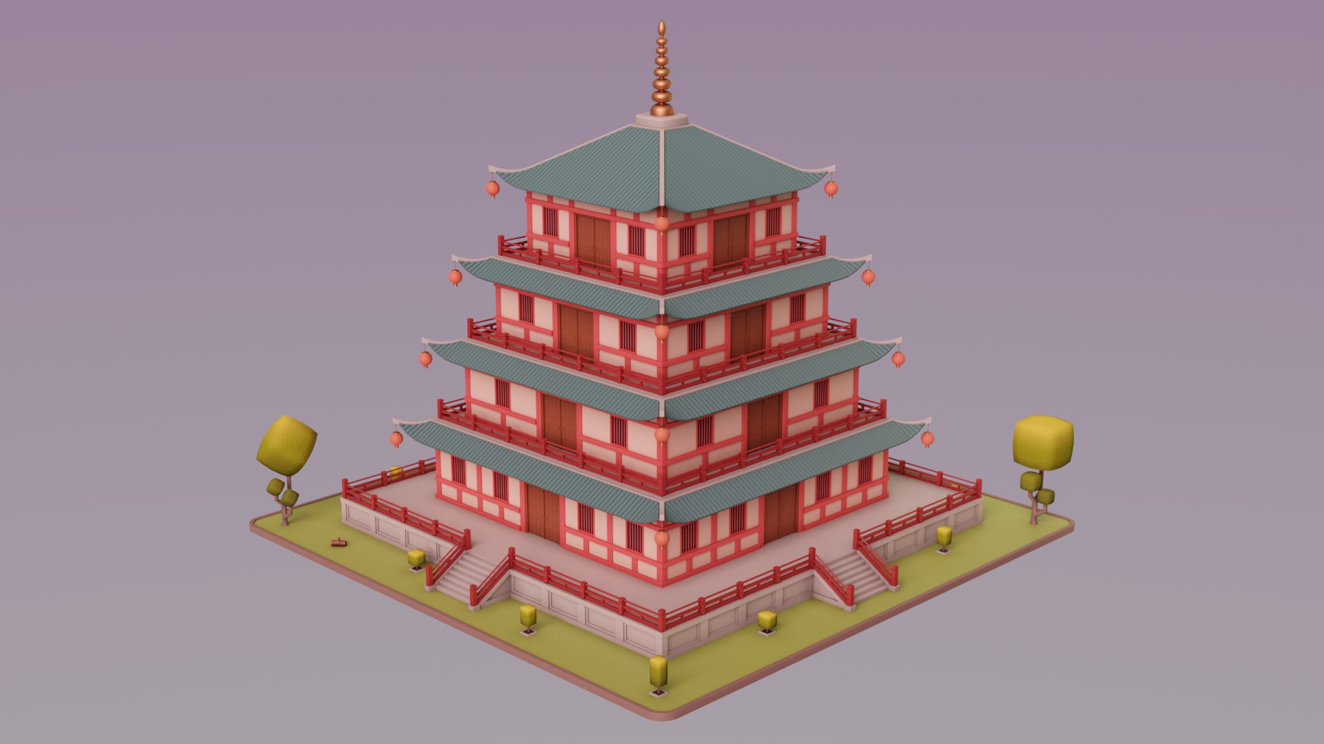 3D Chinese Temple 01 - TurboSquid 2277380