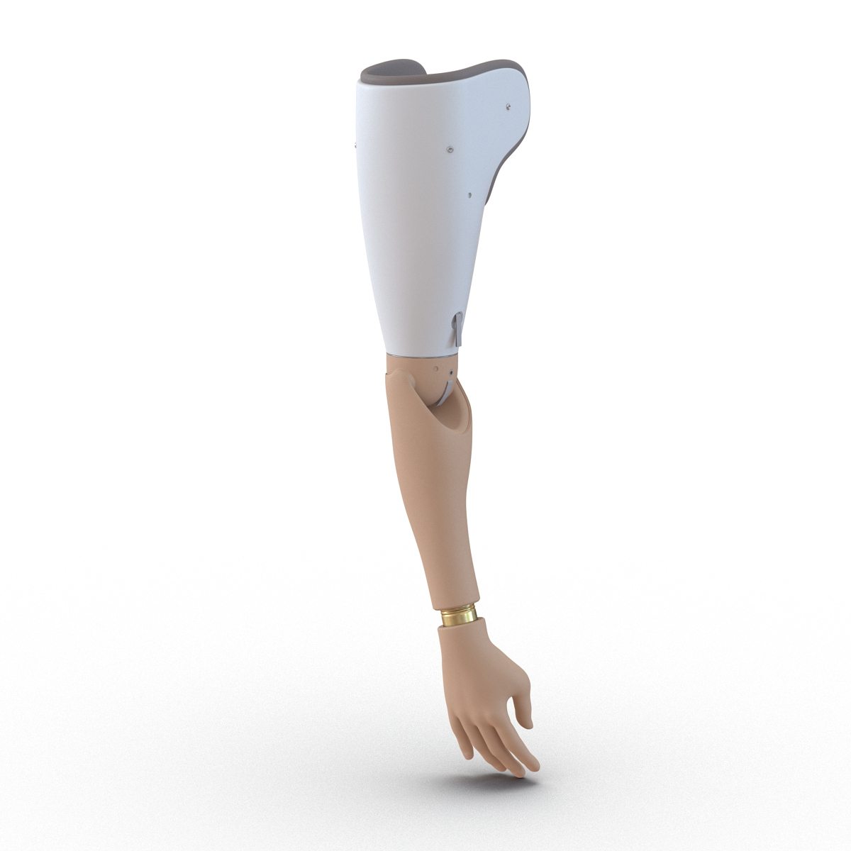 3d model prosthetic leg arm rigged
