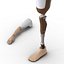 3d Model Prosthetic Leg Arm Rigged