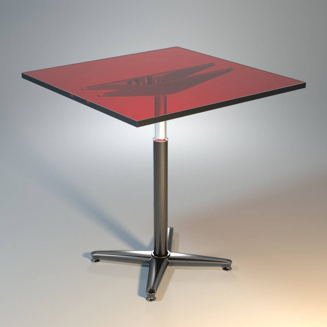 3d plastic table materia model