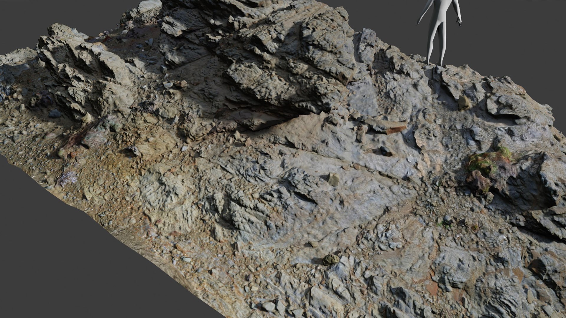 3D Coast Volcanic Rock Cliff Big Scan PBR Model - TurboSquid 1846606