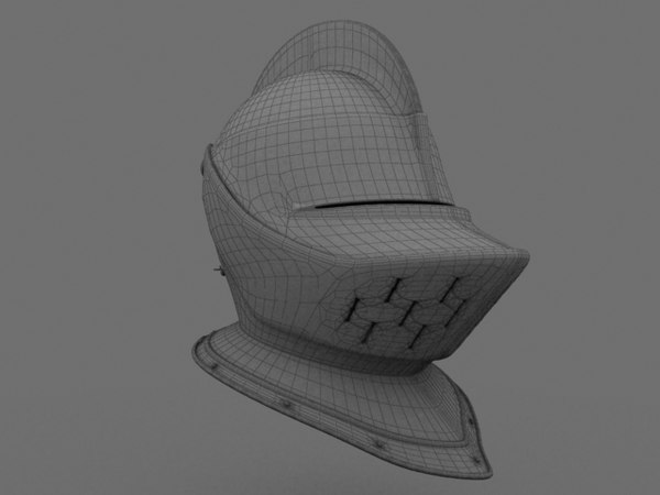 3d medieval helmet model