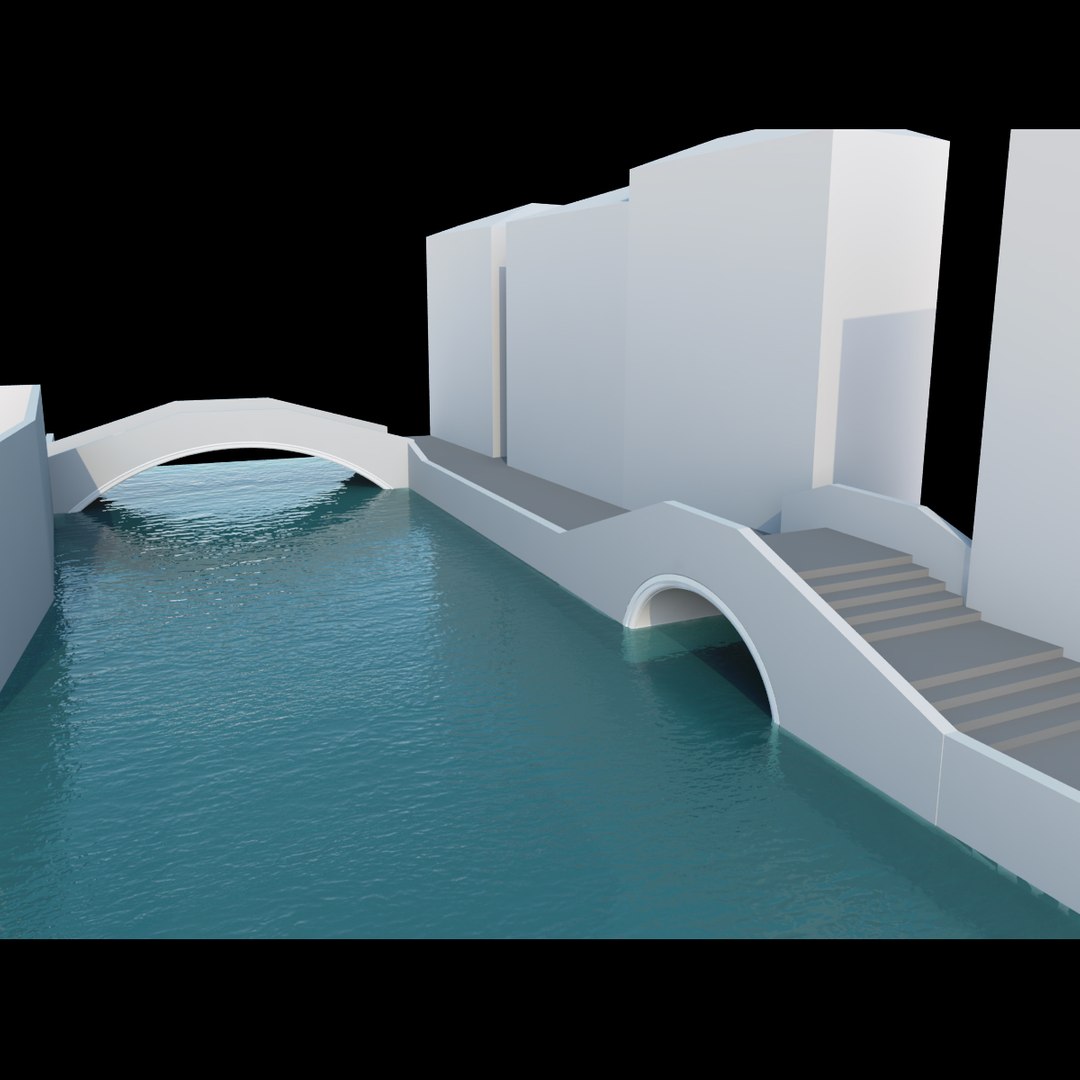 3d Real Bridges Venice Model