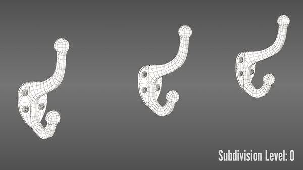 Coat hook 3D model - TurboSquid 1551336