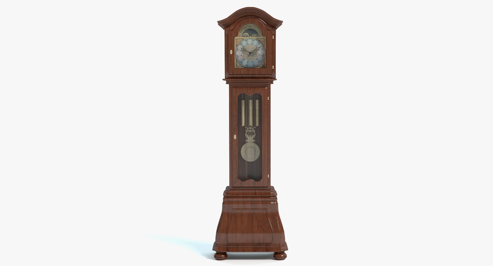 3d Grandfather Clock Model