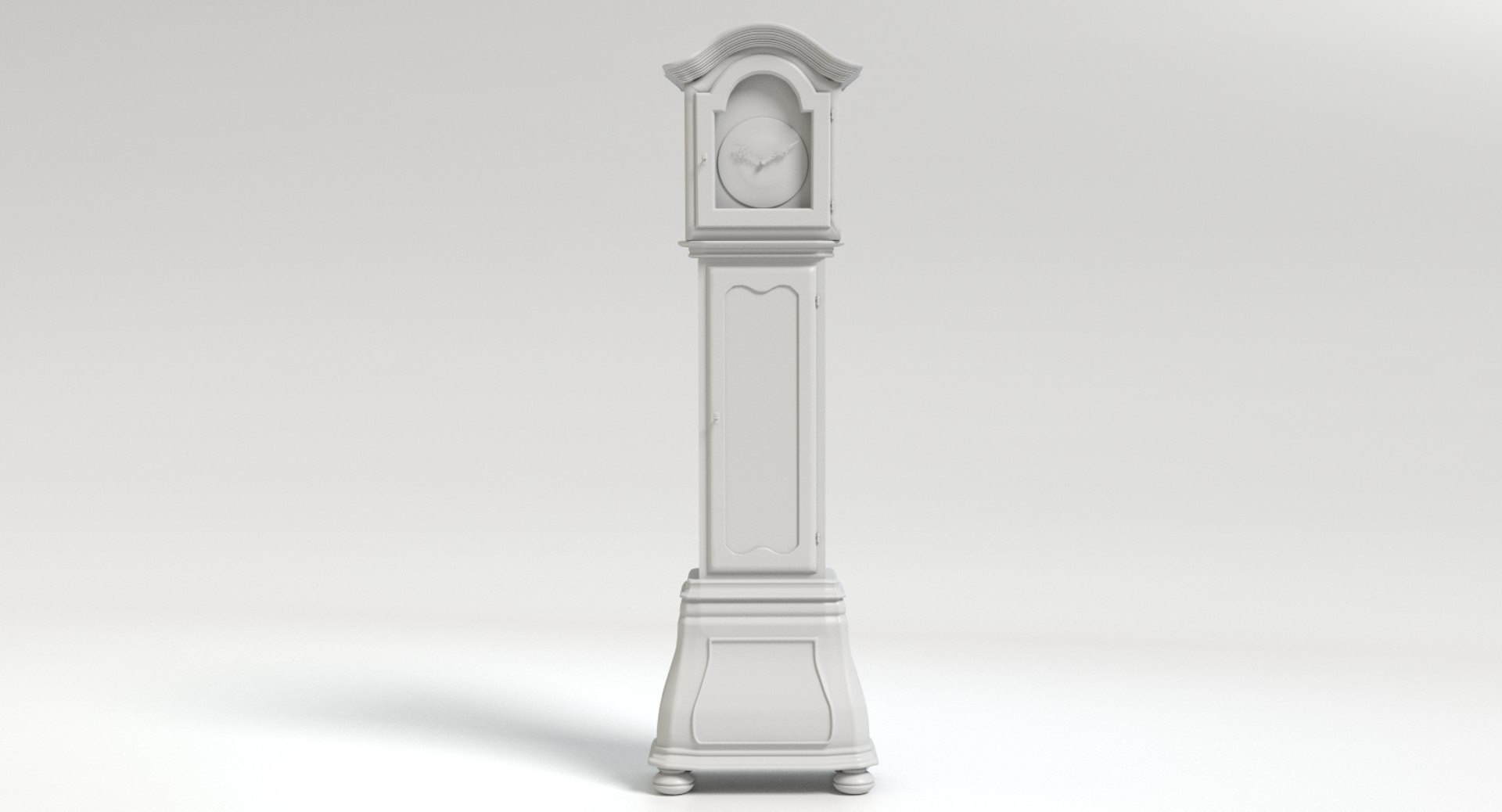 3d Grandfather Clock Model